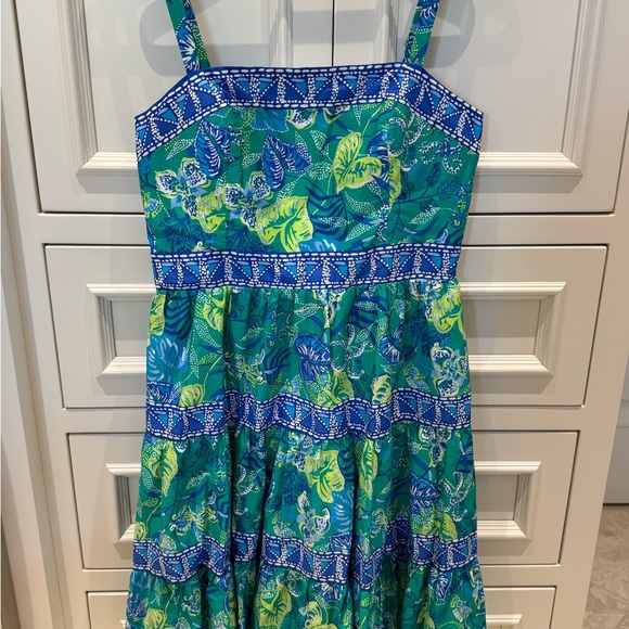 Lilly Pulitzer | Dresses | Nwt Lilly Pulitzer Botanical Green And Blue ...